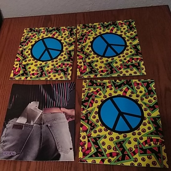 Other | Vintage School Folders Class Act Peace Sign | Poshmark
